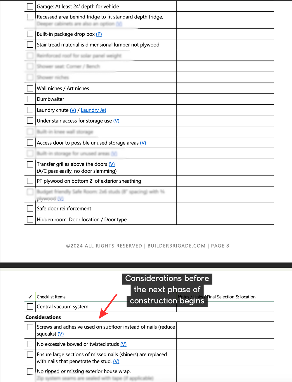 The Ultimate Home Building Checklist (Digital) – Builder Brigade